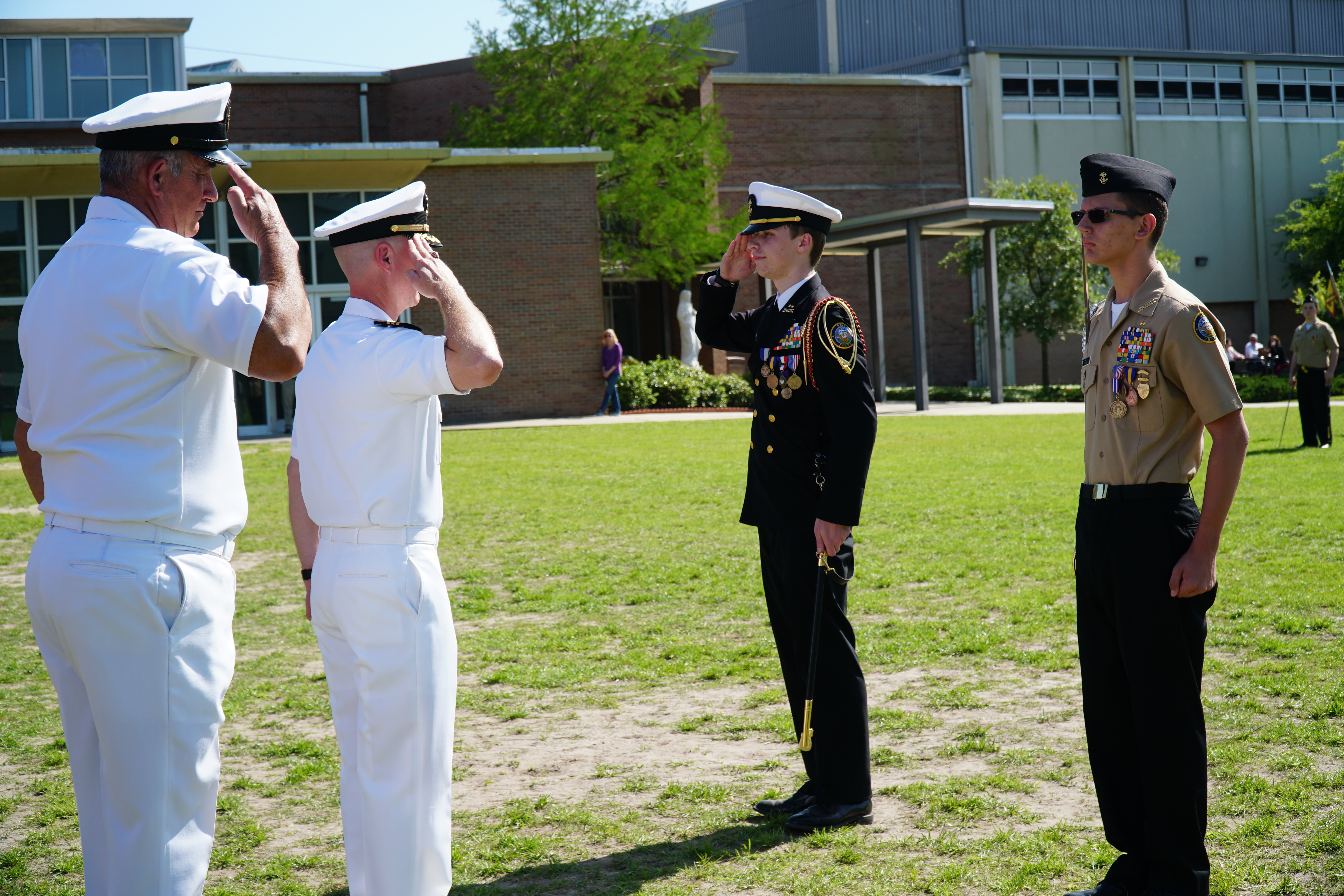 NJROTC Cadets 'Relieve the Watch' - Brother Martin High School