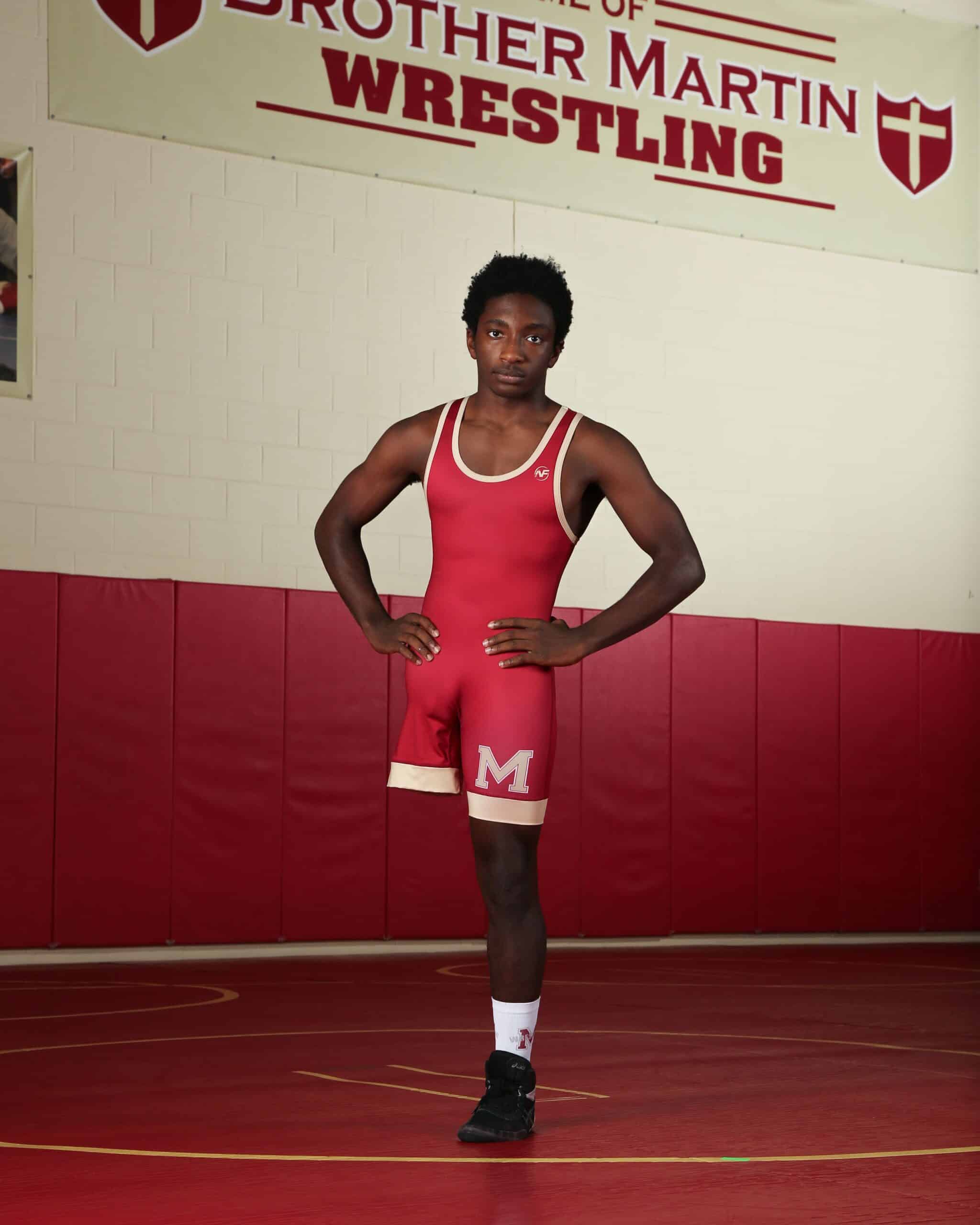 WDSU: "Born without right leg, Brother Martin High School wrestler Noah ...