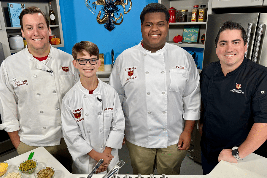 Brother Martin Culinary Crusaders Cook Up Thanksgiving Fox 8 Feature ...